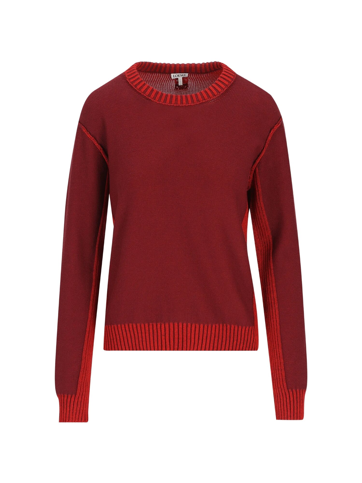 Свитер Anagram-embroidered ribbed-trim sweater