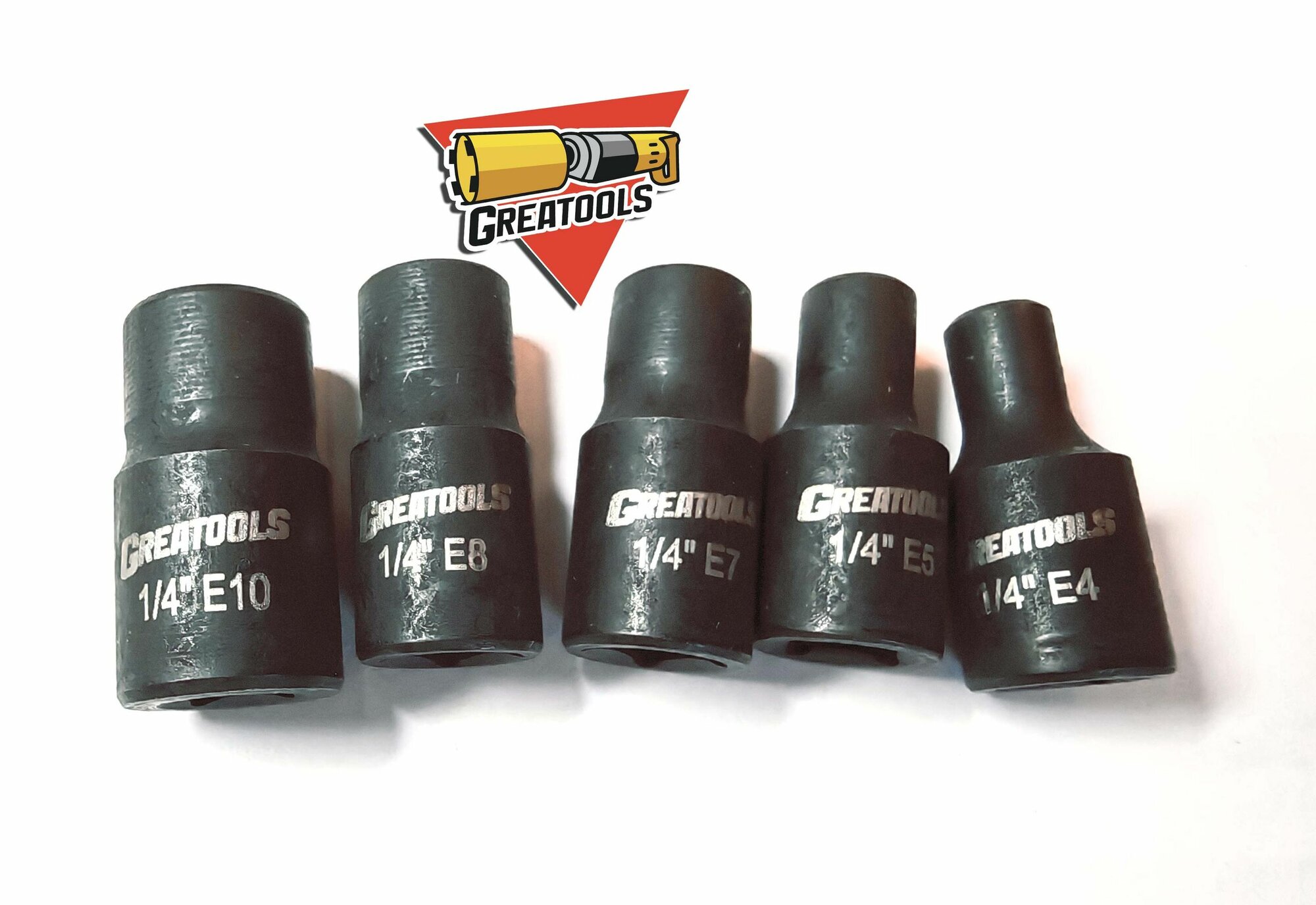 Головка Е5 (TORX, звезда) 1/4" ударная L-24мм Greatools