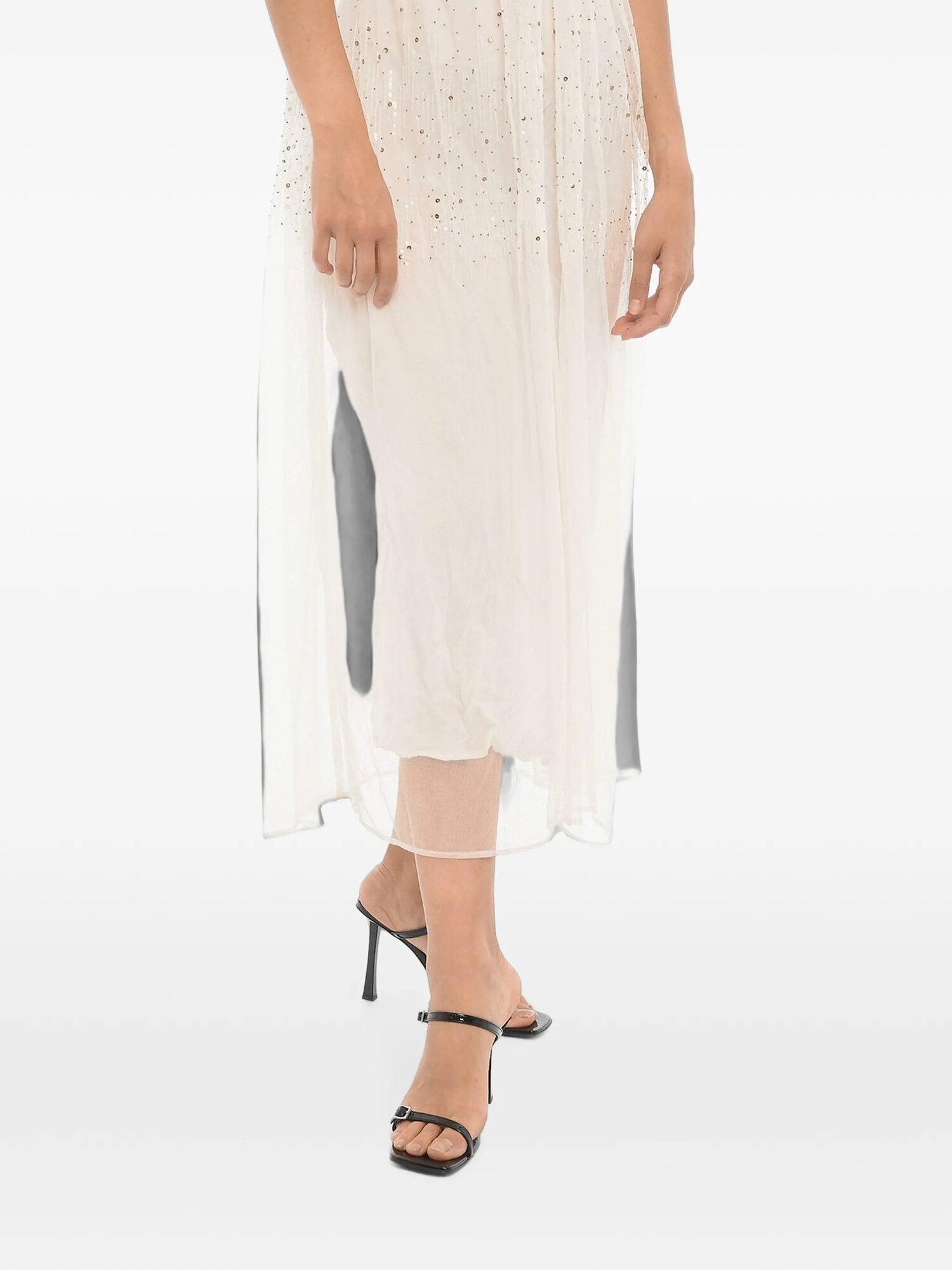 Платье AllSaints Robyn sequin-embellished midi dress
