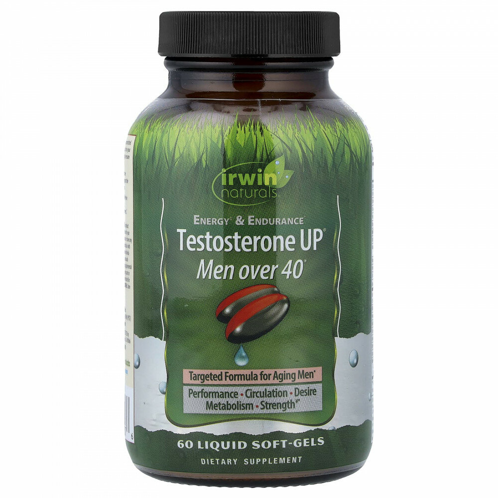 Irwin Naturals Testosterone Mega-Boost Red, 56 желатиновых капсул из США