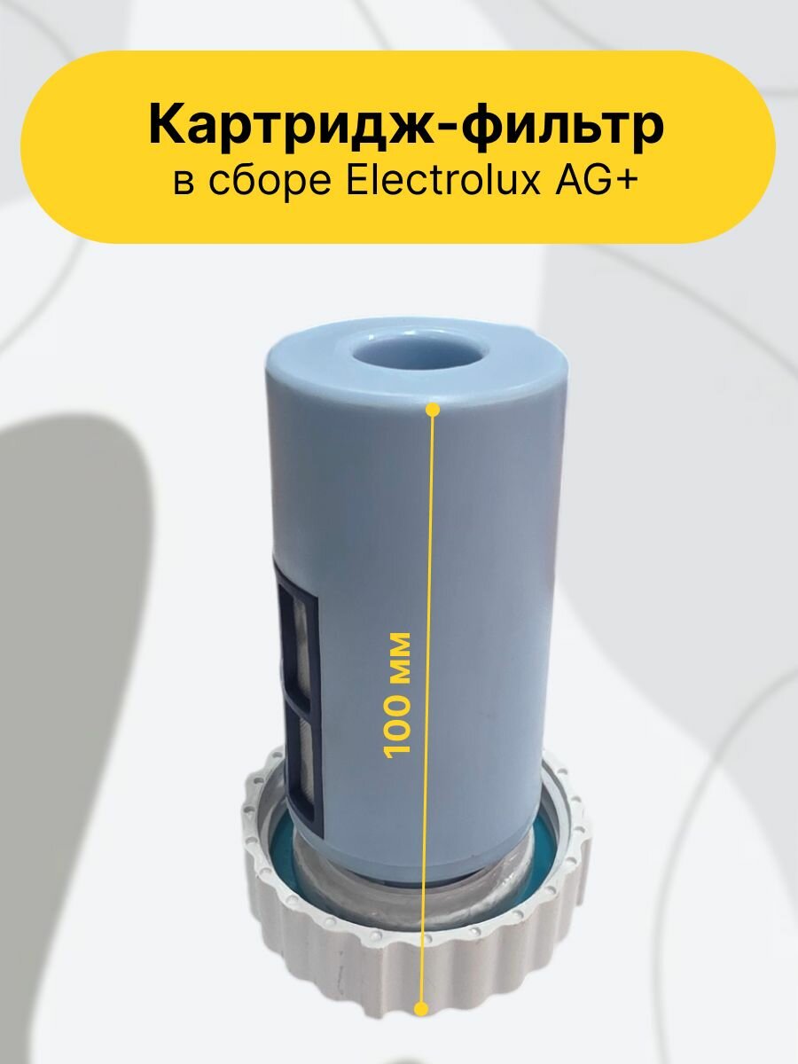 Картридж-фильтр в сборе Electrolux AG+ , синий/белый.