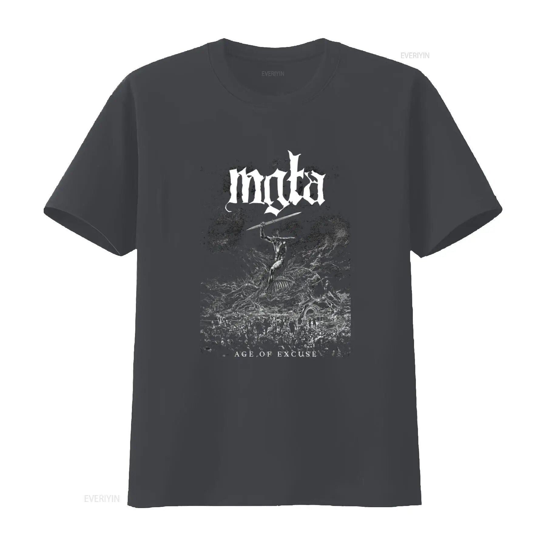 Футболка Mgla Age Of Excuse черная M, DarkGray