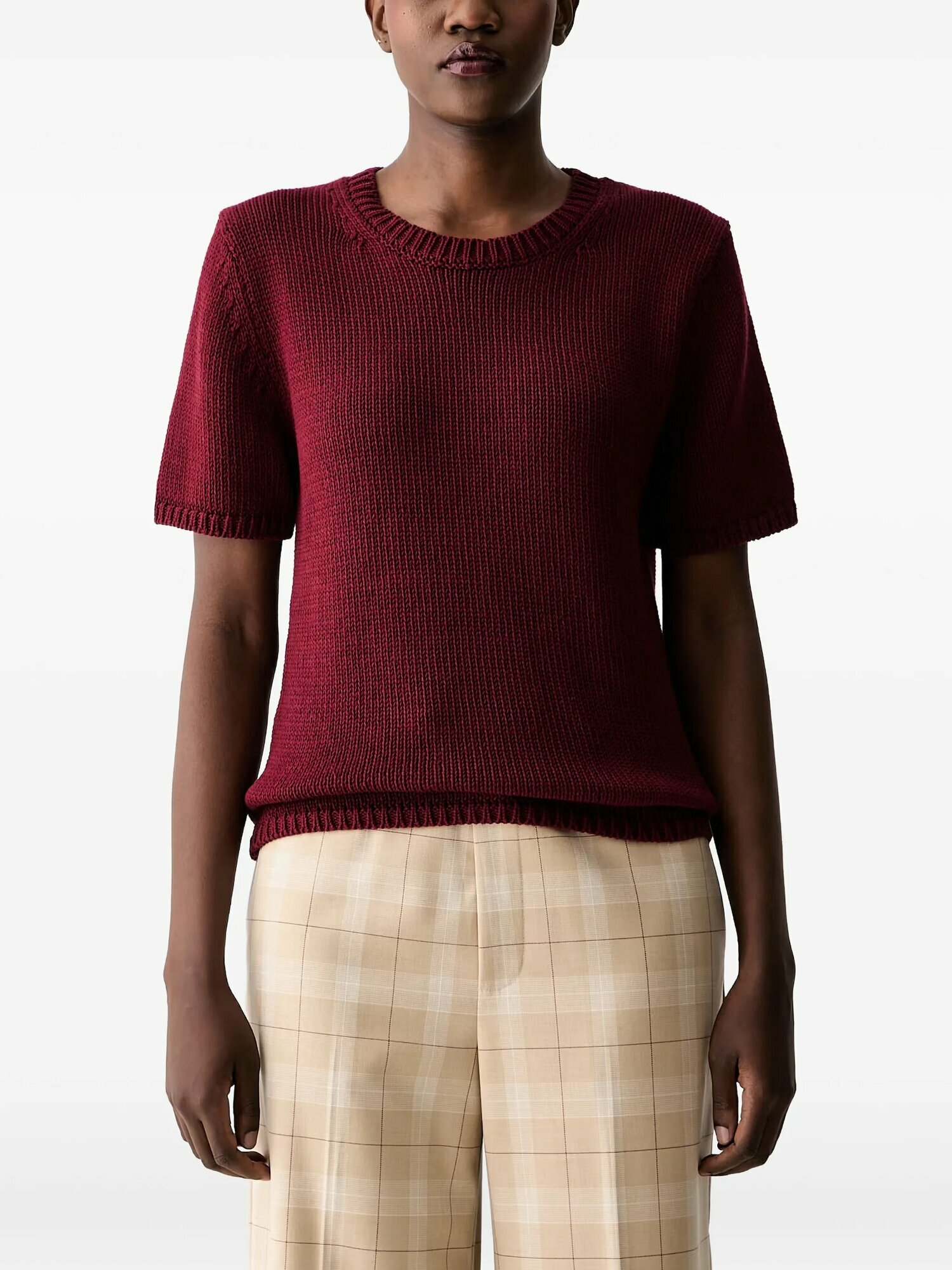 Свитер Mos Mosh MMArin ribbed-trim short-sleeved sweater