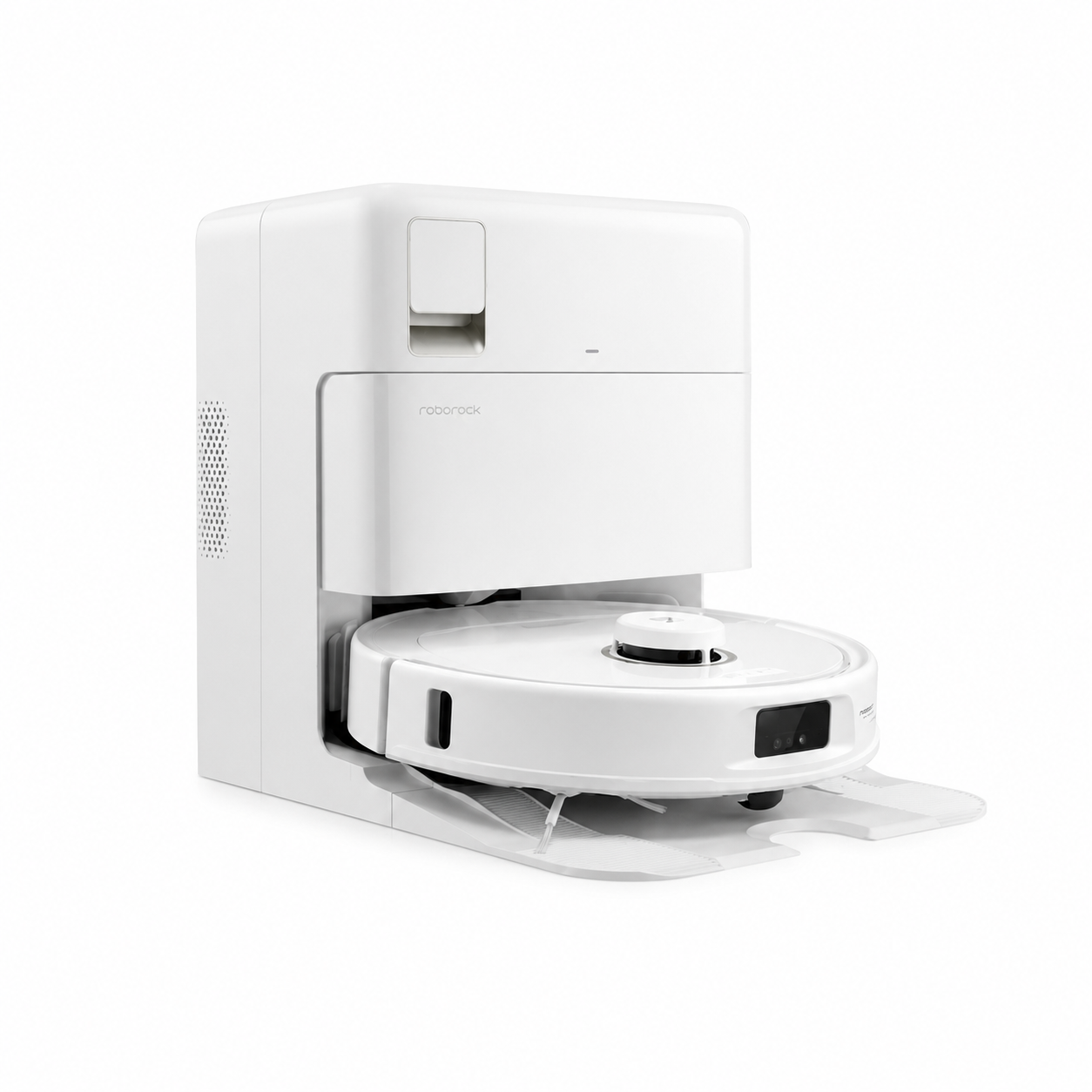 Моющий робот-пылесос с подключением к водопроводу, Roborock Qrevo Max V, White (Белый) RU