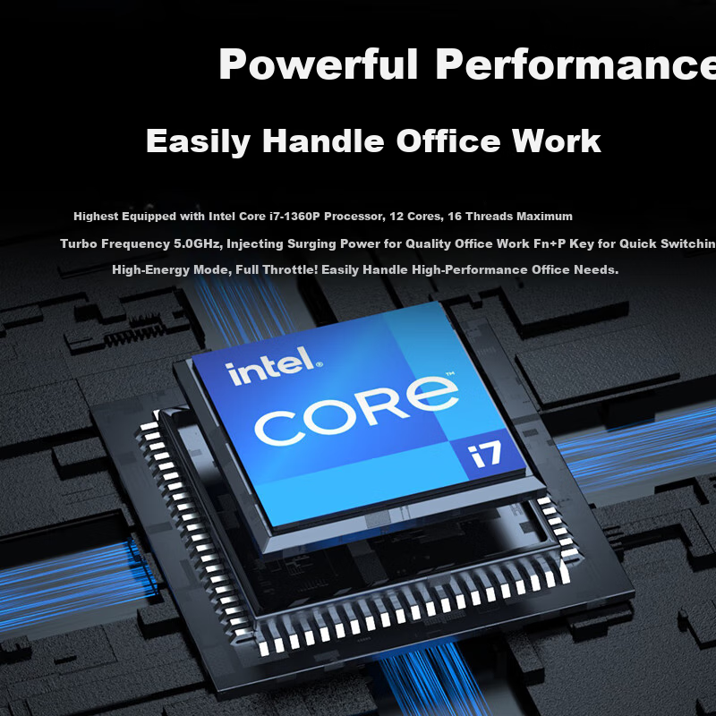 HUAWEI Qingyun G540 Gen2 14-дюймовый бизнес-ноутбук с процессором Intel Core i7-1360P, 16 ГБ ОЗУ, 512 ГБ SSD, сканер