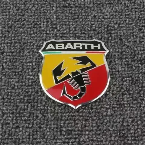 Металлическая 3D-наклейка-эмблема Abarth Scorpion для стайлинга автомобиля, клейкая наклейка для C