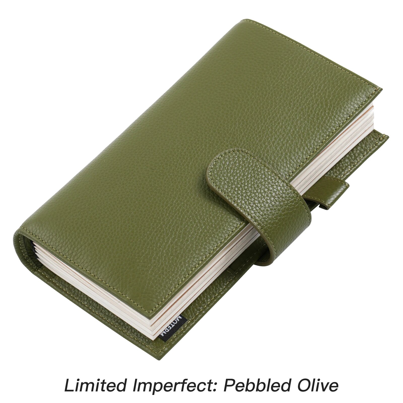 Imperfect Moterm Companion Standard Size Travel Notebook with inserts, Pebbled Olive