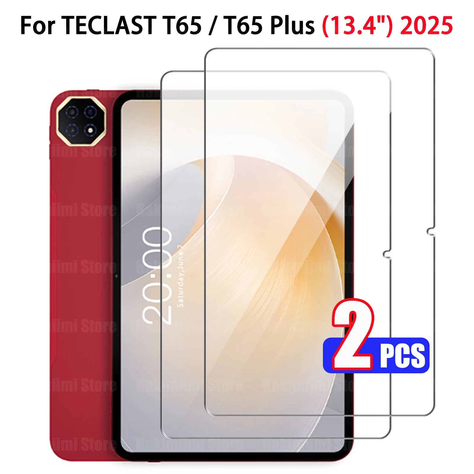 Закаленное стекло для TECLAST T65/T65 Plus (13,4 дюйма) 2PCS Tempered Glass