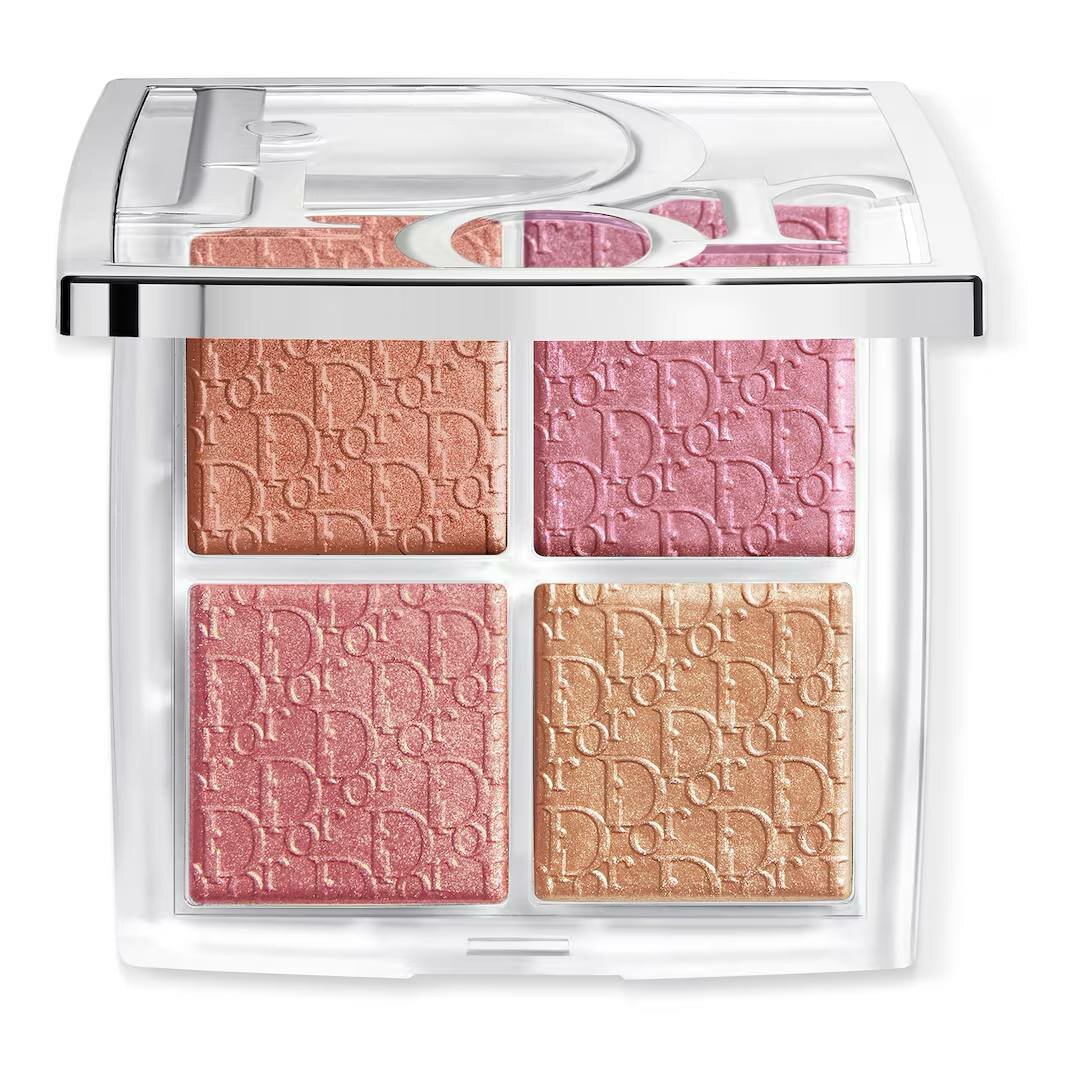 Палетка хайлайтеров 4-в-1 Dior Backstage Glow Maximizer Palette, Хайлайтер, Румяна, Бронзер, Тени| 005 Sunlit Amber Glow