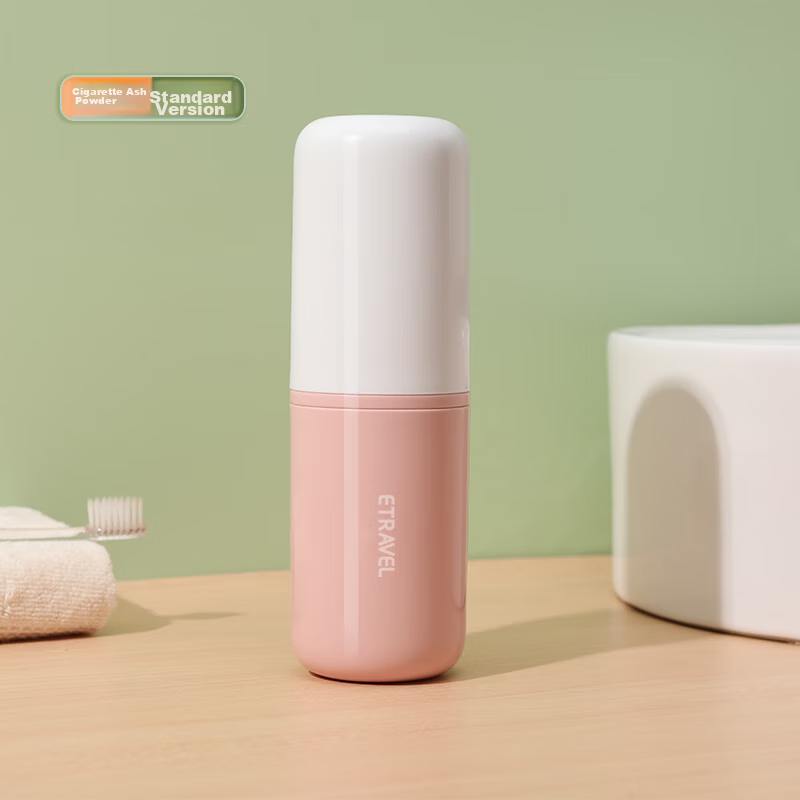 Etravel Travel Toiletry Cup, Toothbrush Holder, Detachable 2 Mouthwash Cups, Toothbrush Cup, Storage Box, Ashtray, Powder