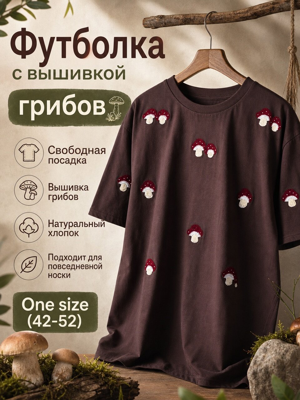 Футболка Грибы