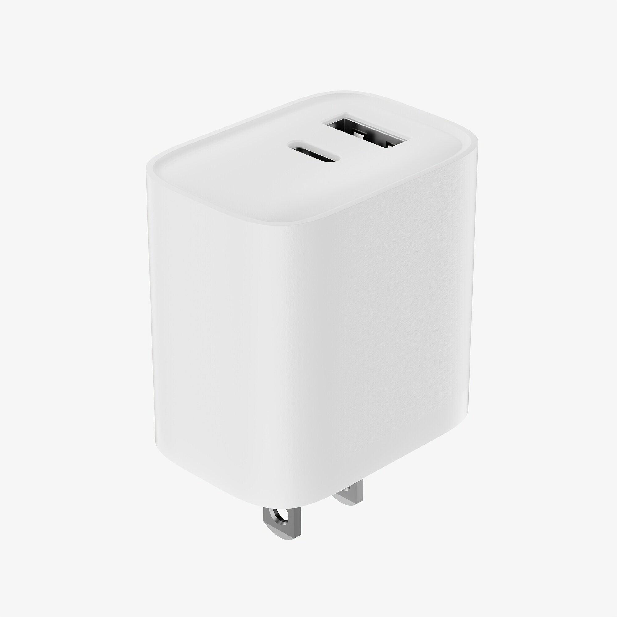Зарядное устройство для стен с двумя USB-портами 10W, компактный дорожный адаптер, белый, US вилка, 100-240V, для iPhone и планшетов