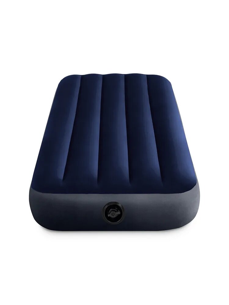 Intex Матрас надувной 76х191 см, синий Classic Downy Airbed, 64756