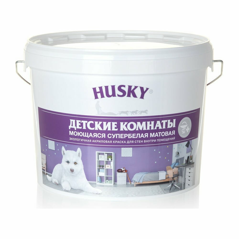 Краска для детских комнат HUSKY 9 л 32501