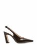Туфли Croc-effect slingback pumps 