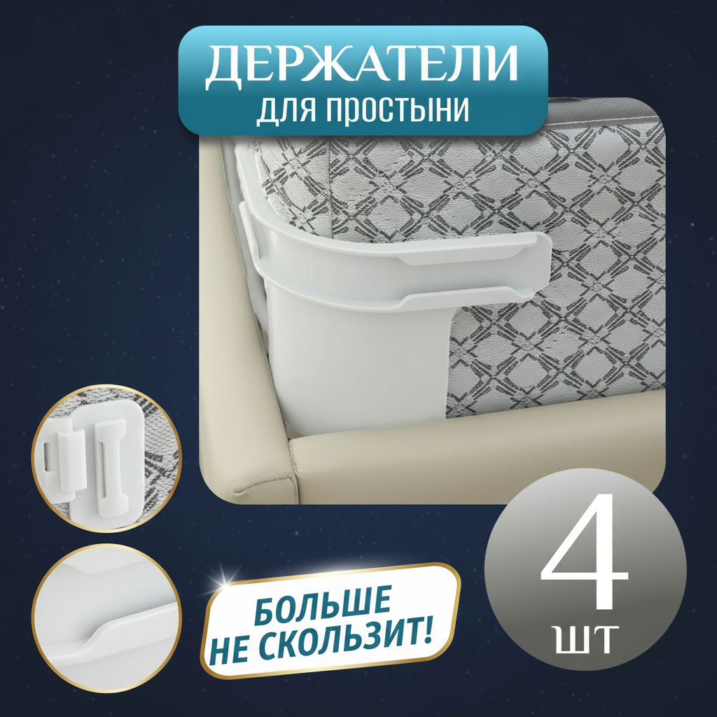 Держатель для простыни, зажимы и фиксаторы для простыни на матрас