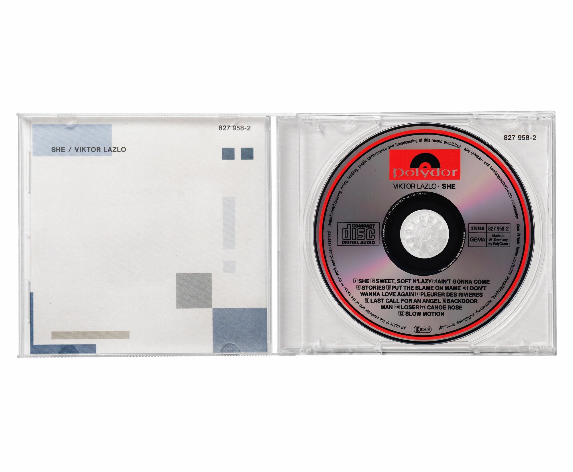 Viktor Lazlo - She, 1985, 4-page, CD-Аудио — фото 1