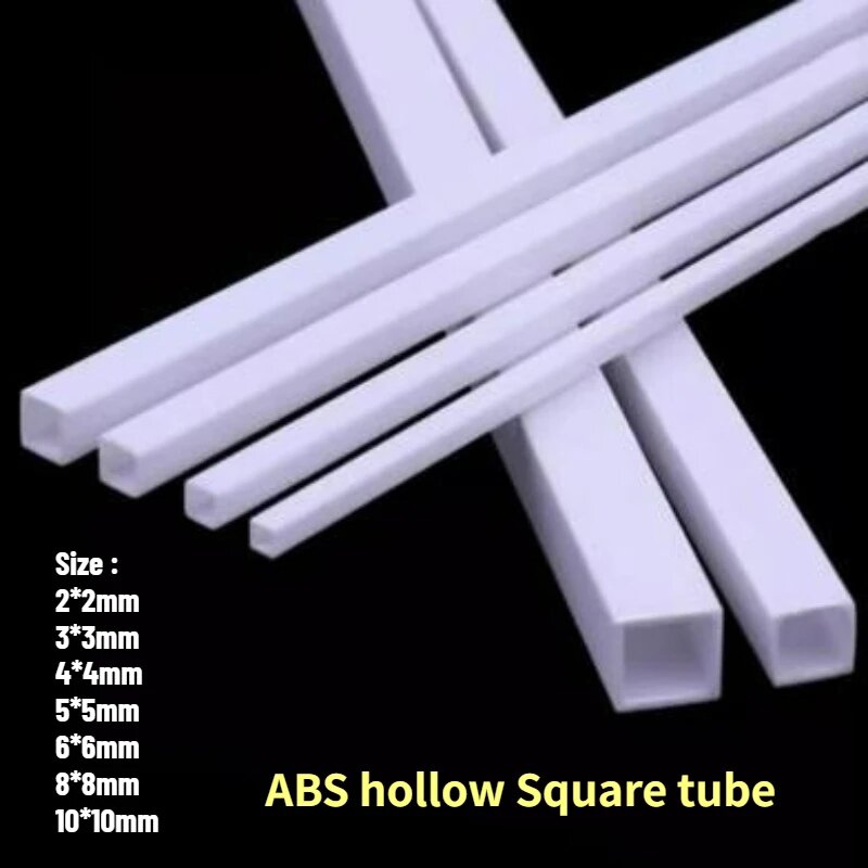 Квадратные трубы АБС-пластик 250 мм 10x10mm-10pcs