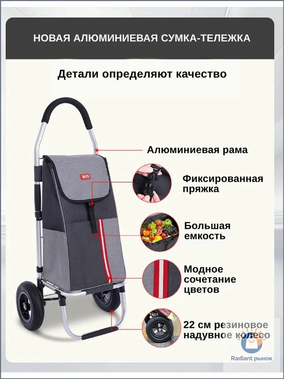 Сумка , бирюзовый — фото 1