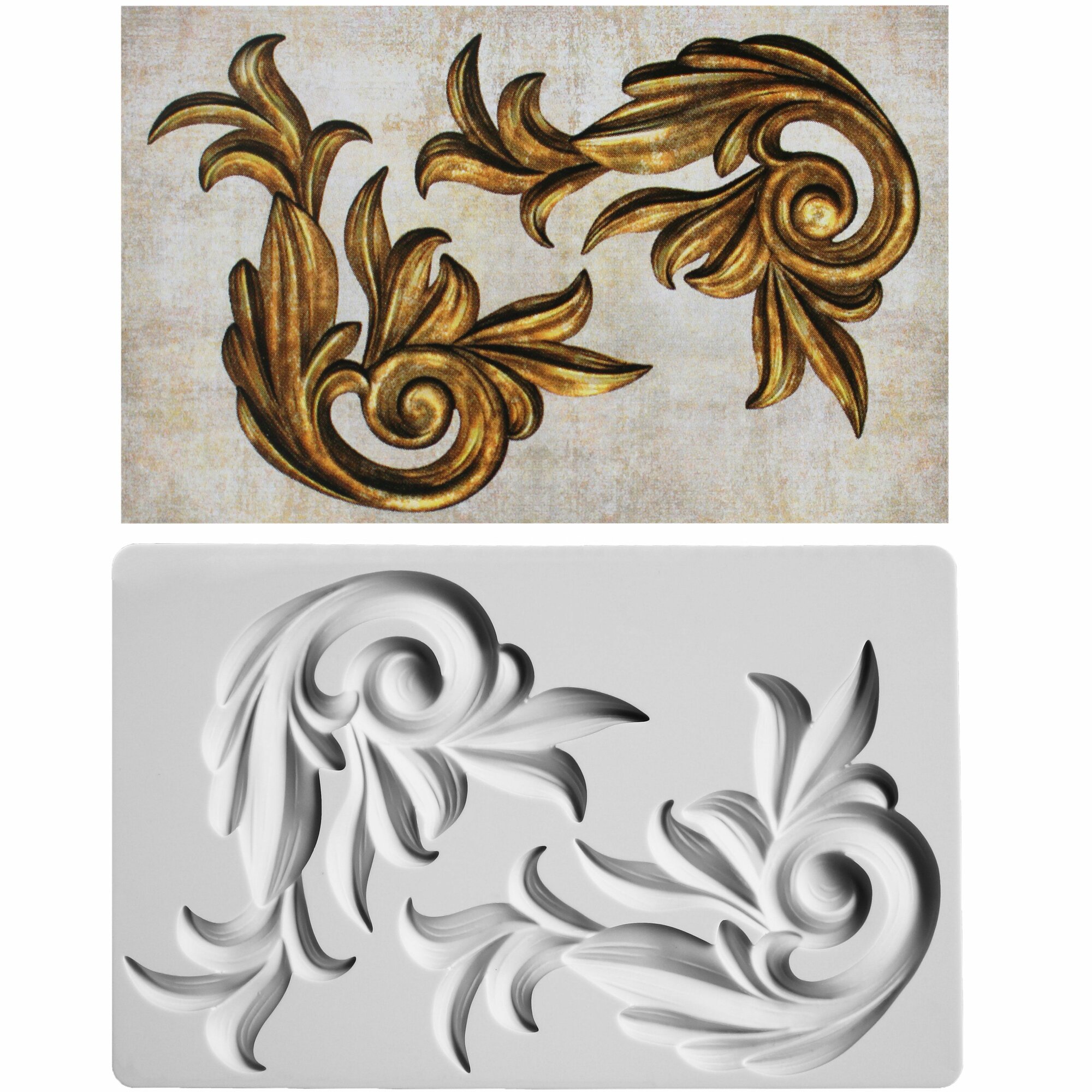 Силиконовая форма / молд для рукоделия Лепнина / тотем