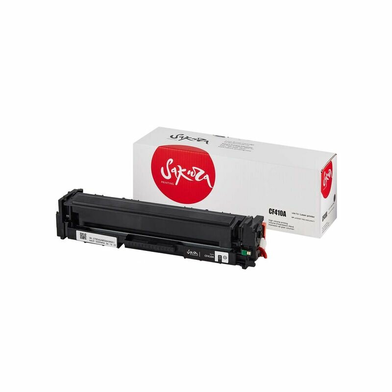 Картридж CF410A/046BK для HP LaserJet M377dw, M477fdn, M477fnw, M452nw 2200 стр. Sakura черный
