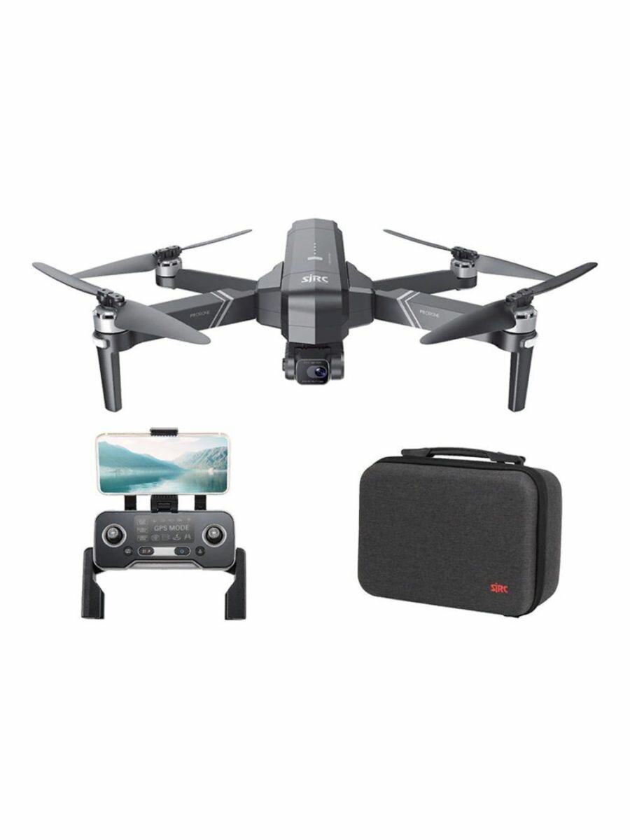 Квадрокоптер - SJRC F11 4К Pro черный (GPS, камера 4К, 5G FPV, 2-осевой подвеc)