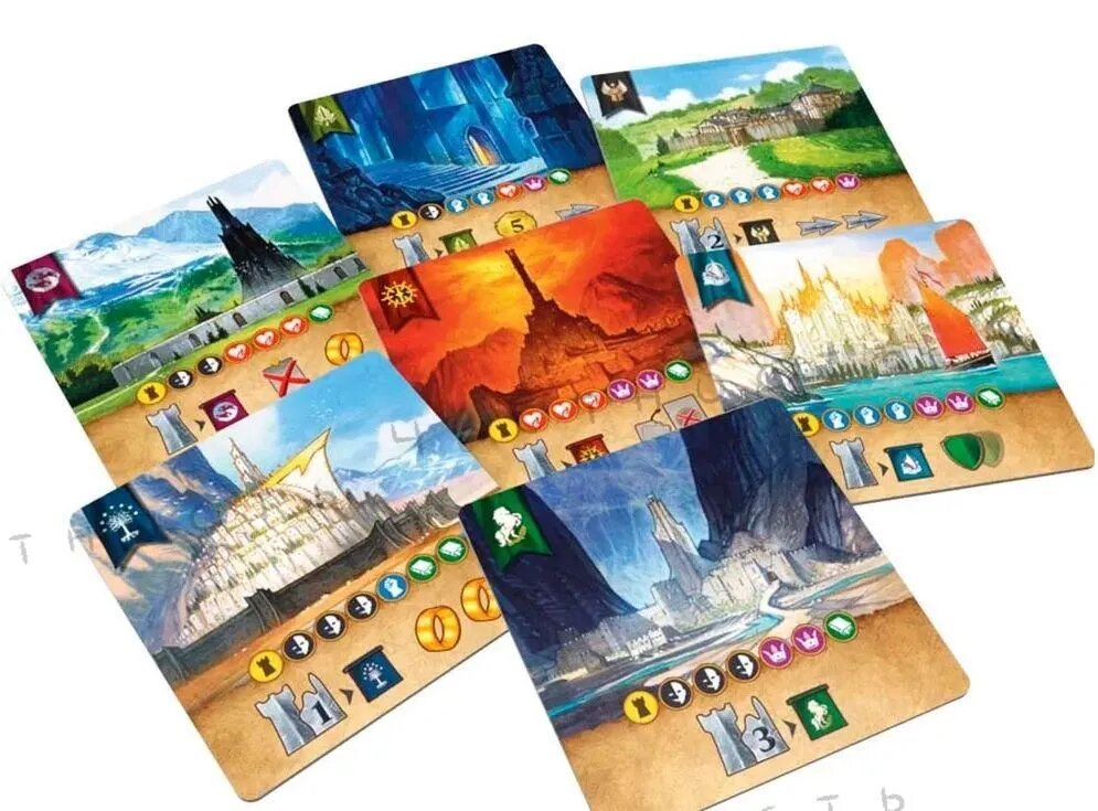 Настольная игра The Lord of the Rings: Duel for Middle-earth, стратегическая, для двоих, 10+, 30 мин — фото 1