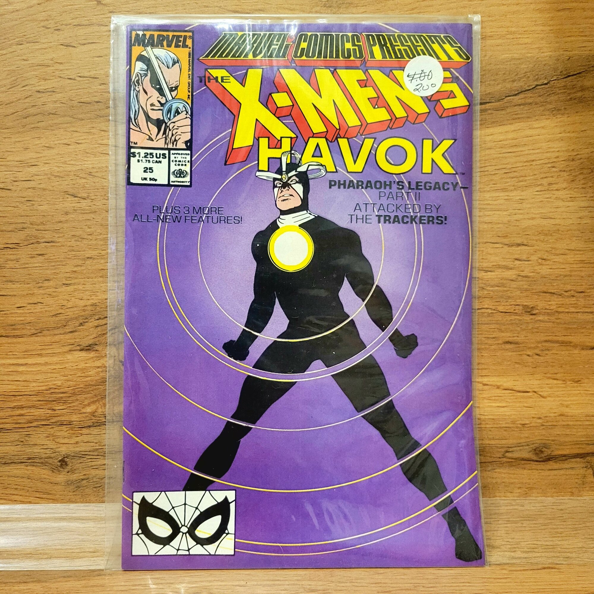 Ретро Комикс X Men #25. 1990 Год. Комикс (сингл) на английском языке