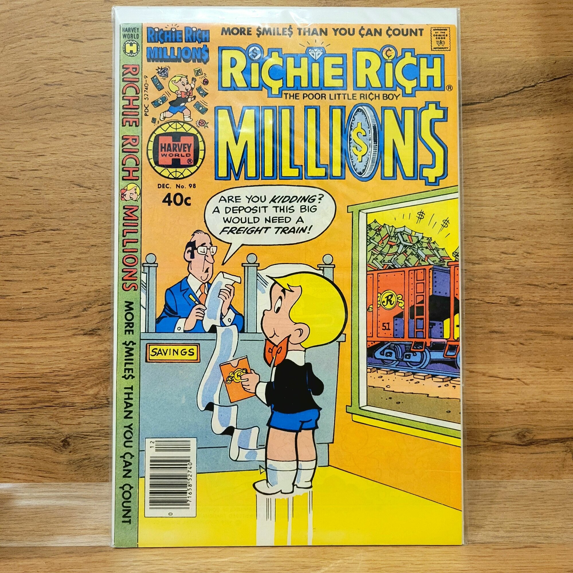 Раритетный Комикс Richie Rich Millions #98. 1975 Год. Комикс (сингл) на английском языке