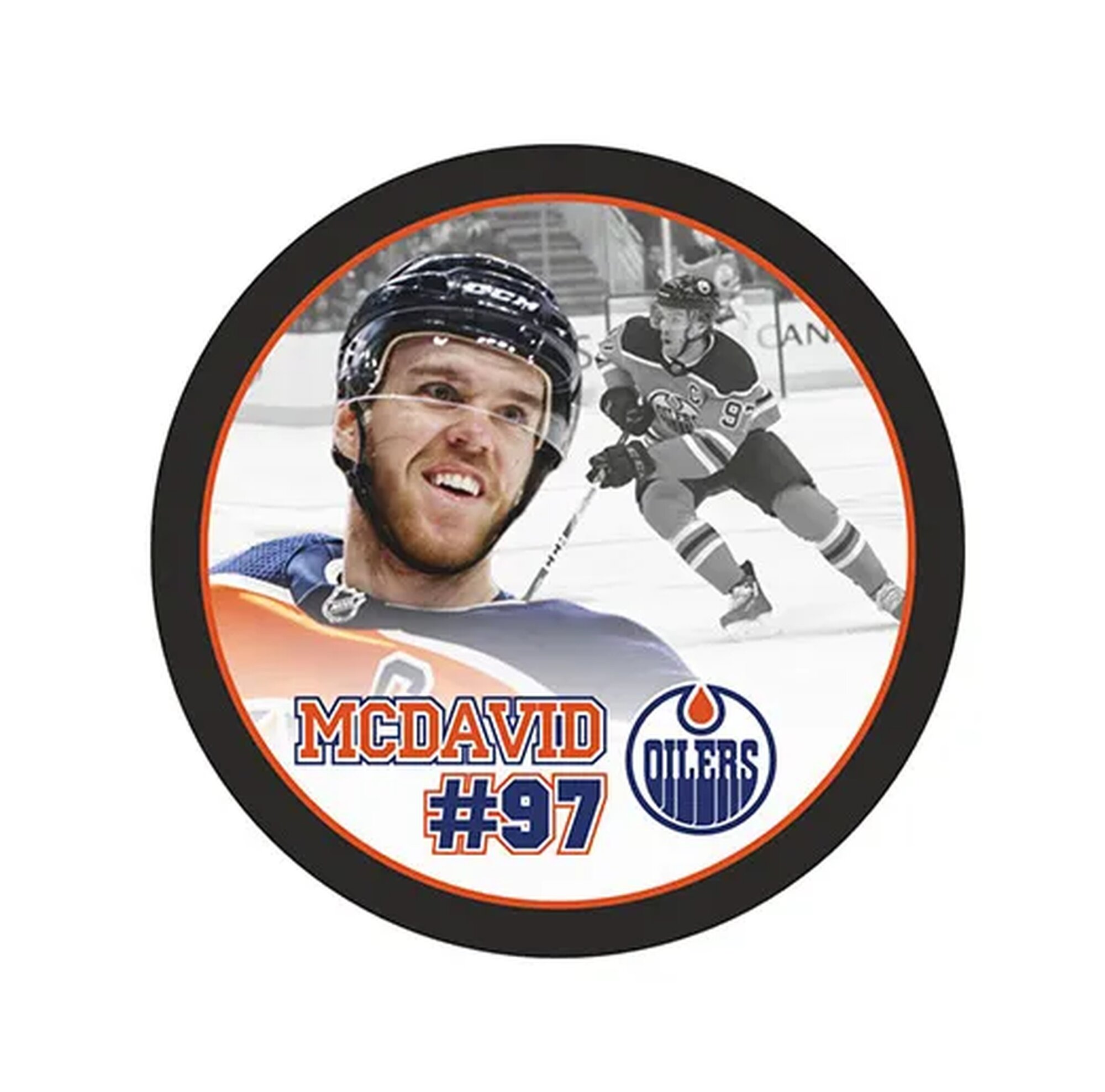 Шайба Rubena Игрок НХЛ MCDAVID Эдмонтон №97 1-ст, цвет черный