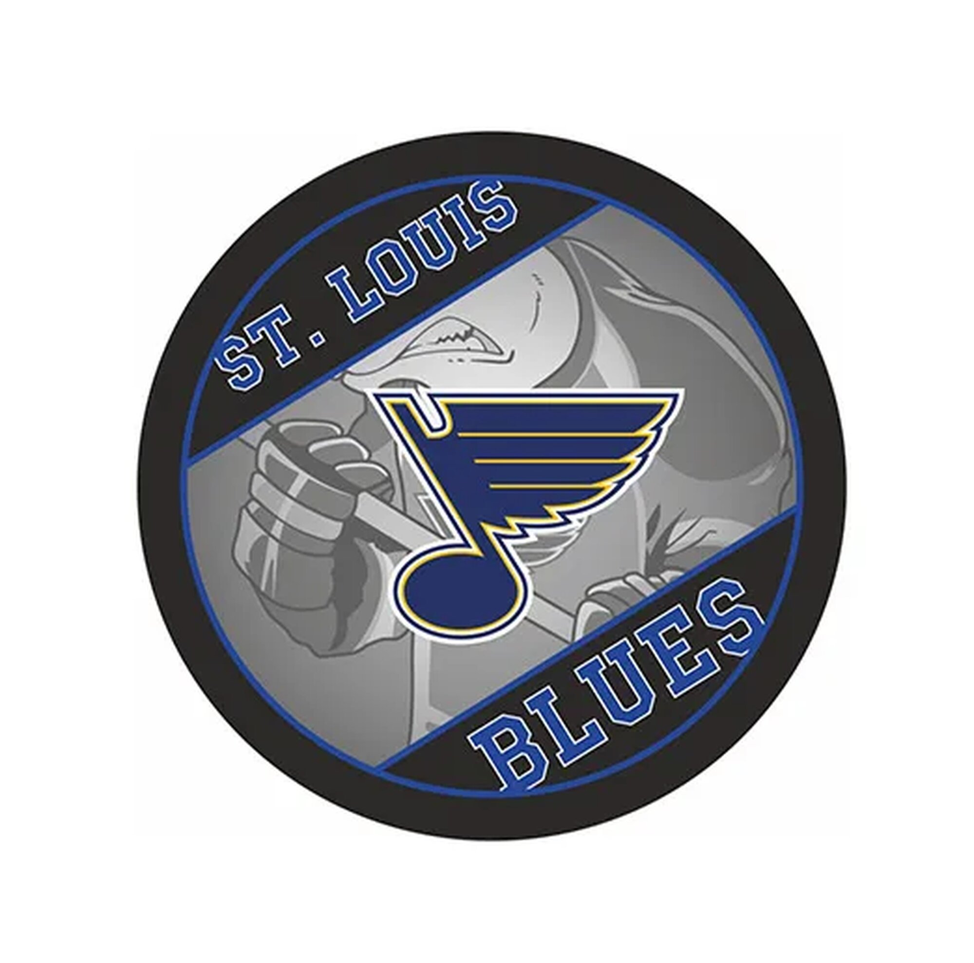 Шайба St.Louis Blues NHL, материал резина, 76х25 мм, цвет черный