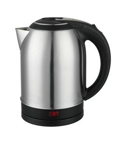 Чайник MAXTRONIC MAX-302 черный, корпус: металл, 1,8 л, 1500 Вт, диск — фото 1