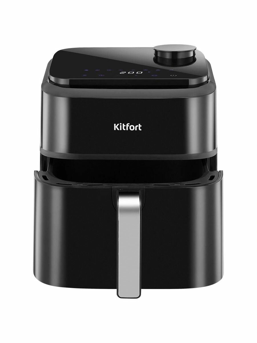 Аэрогриль Kitfort КТ-8154 6.5л 1800Вт черный AirGril Kitfort КТ-8154 6.5L 1800W black