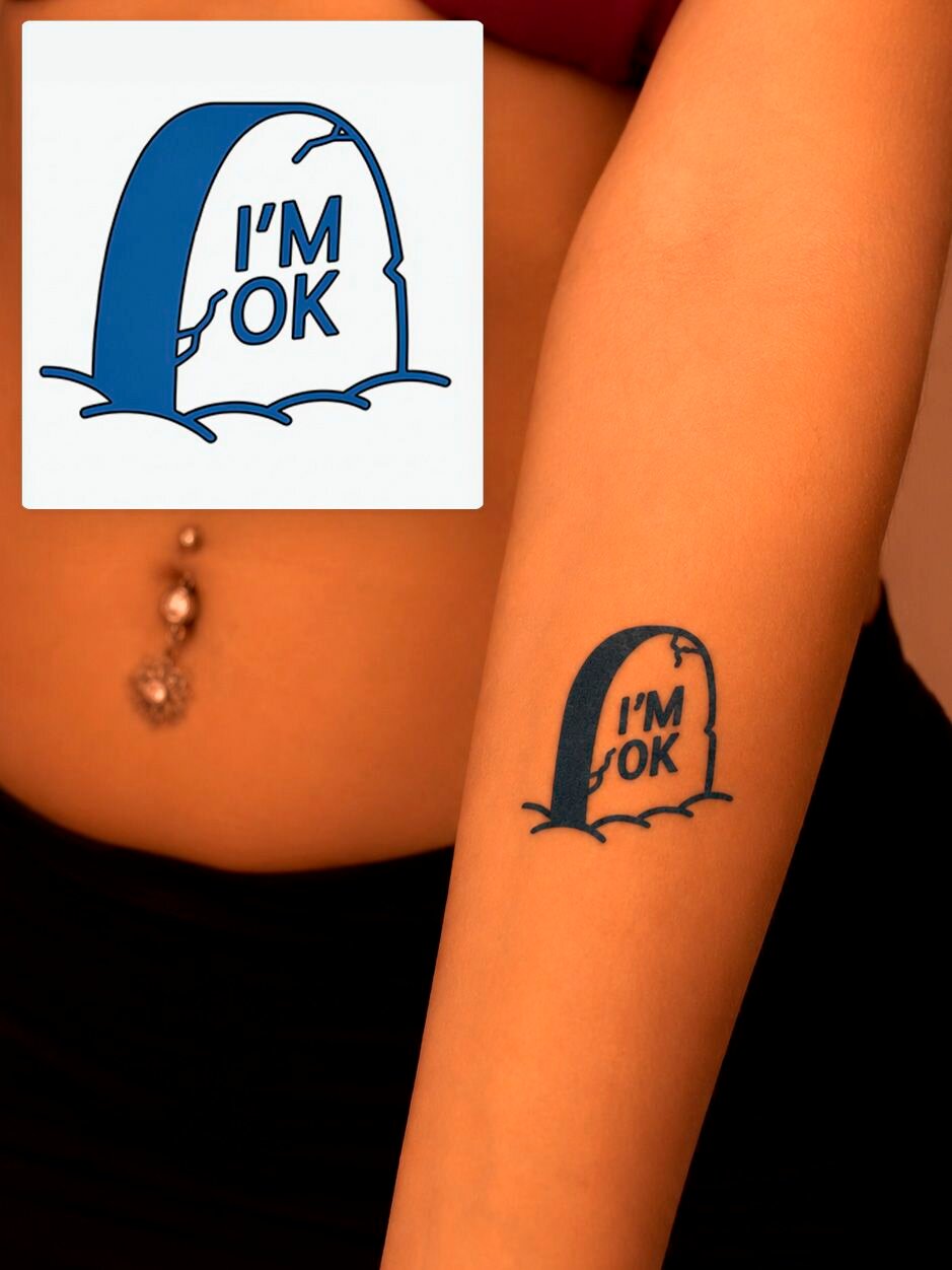 Tattoo'шки Временные тату без пленки (темнеют через 24 часа) 5*5см тату наклейки для тела