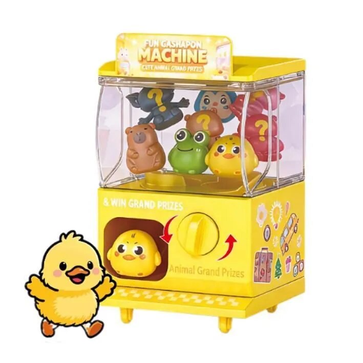 Миниатюрные игрушки-автоматы для гашапонов в мультяшном стиле