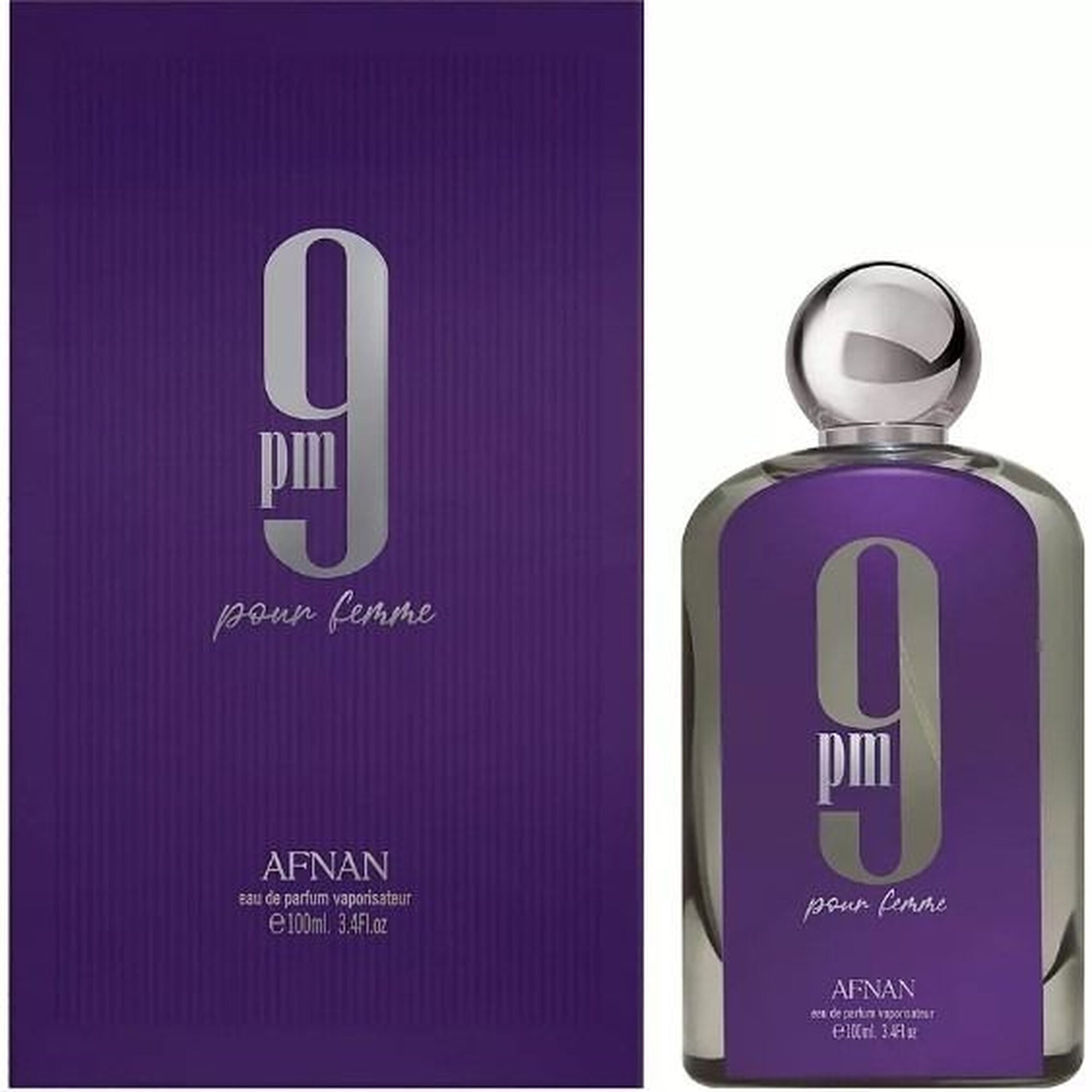 AFNAN 9 PM pour Femme (purple) Парфюмерная вода для женщин 100 ml