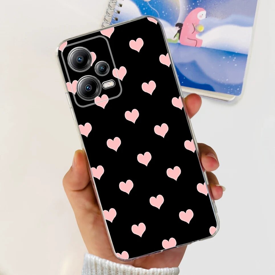 Чехол для Poco X5 Pro 5G, чехол для Xiaomi Poco X5 5G POCO X4 Pro Розовый, 334, For Poco X5 Pro 5G