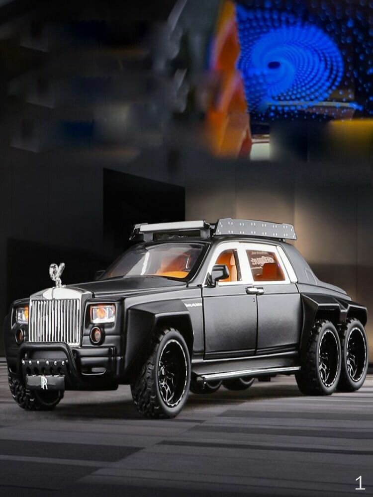 Машинка инерционная Rolls-Royce Phantom 1:32 со звездным небом, 17.5 см, для детей, модель авто