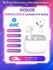 Наушники HONOR CHOICE X7e Active, белый,38 ч с кейсом, 12.4 мм бас-драйвер, Blue...