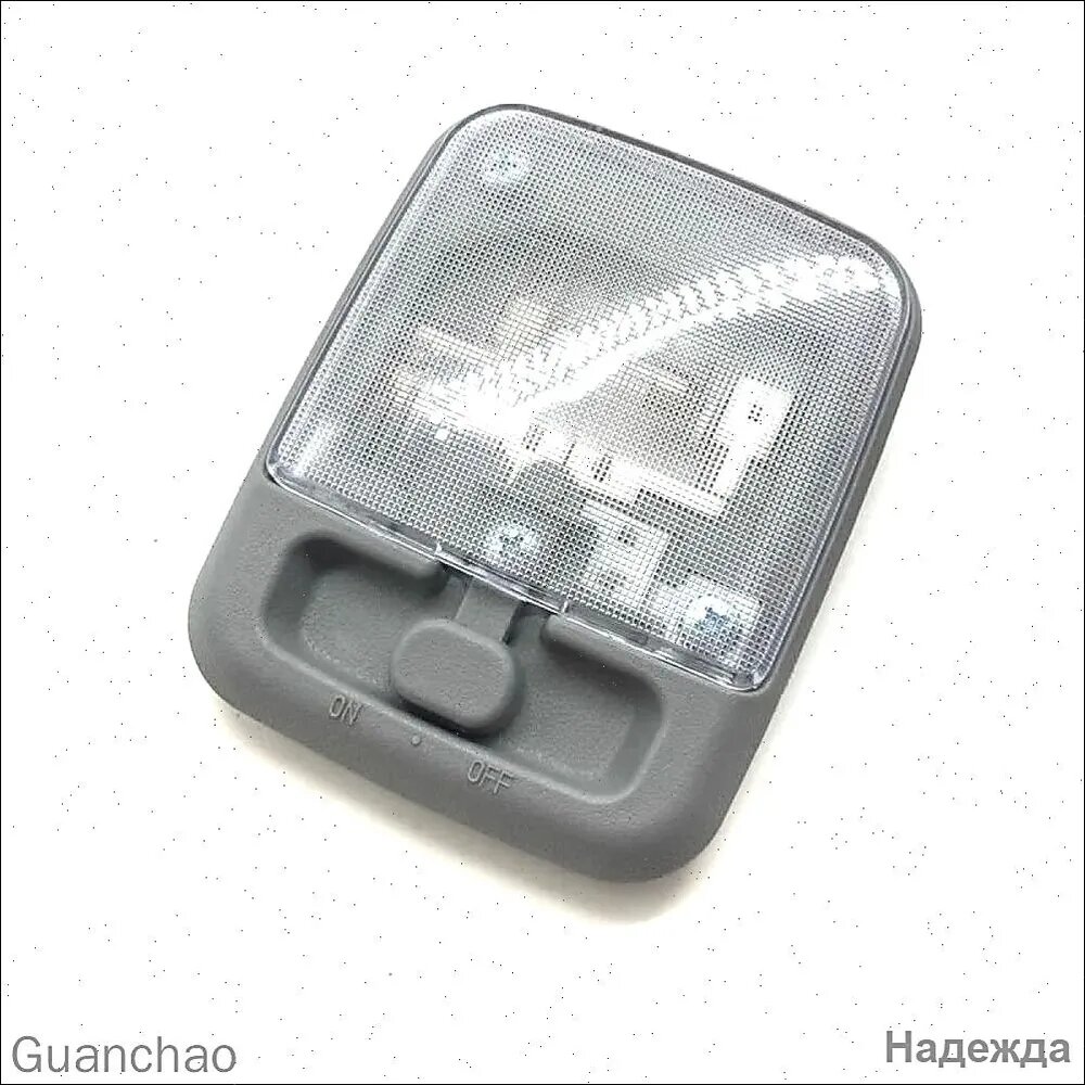 Плафон в салон Nissan 2641041B01 I34J, светло-серый, белый, пластик, 1 шт.