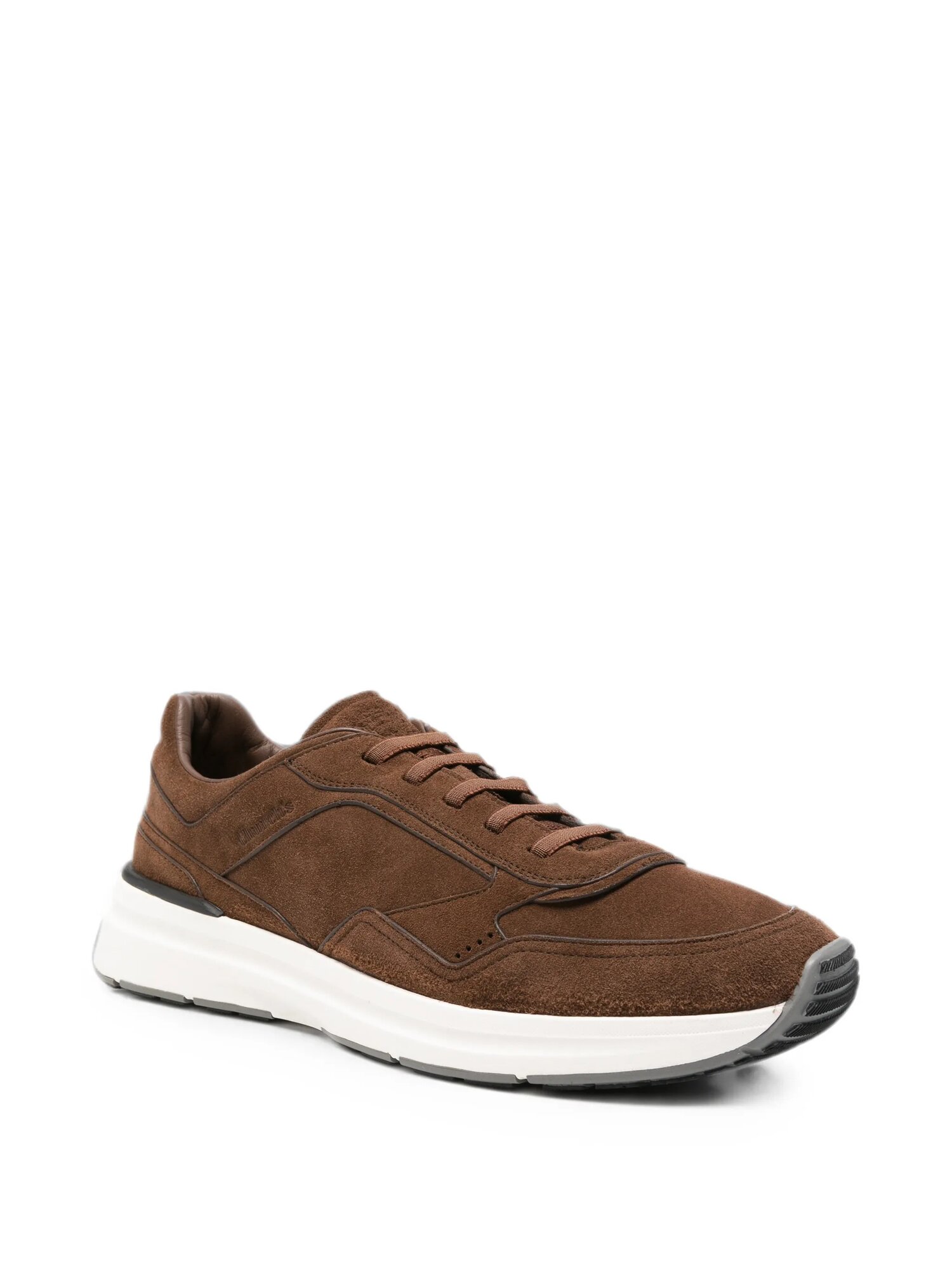 Кроссовки Church's Suede panelled sneakers, размер 9, коричневый/серый/оранжевый — фото 1