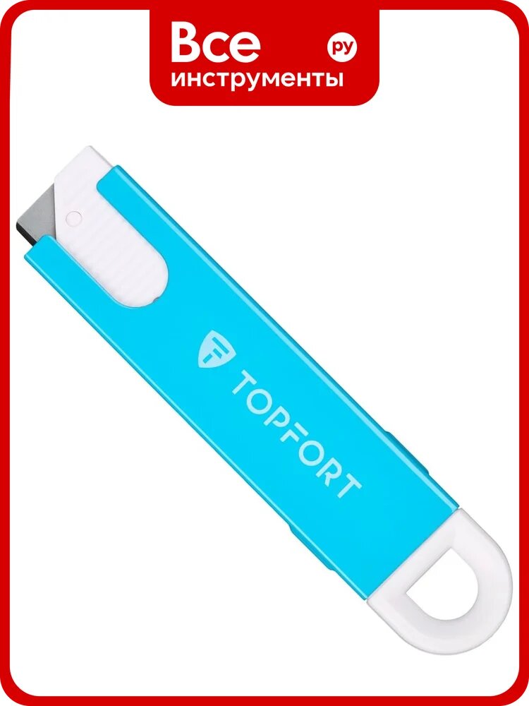 Нож Topfort-открывалка для коробок 18.7 мм, корпус металл+пластик, лезвие SK5, блистер 1960438