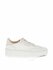 Кроссовки Woolrich Lace-up leather sneakers, размер 7.5, бежевый/белый