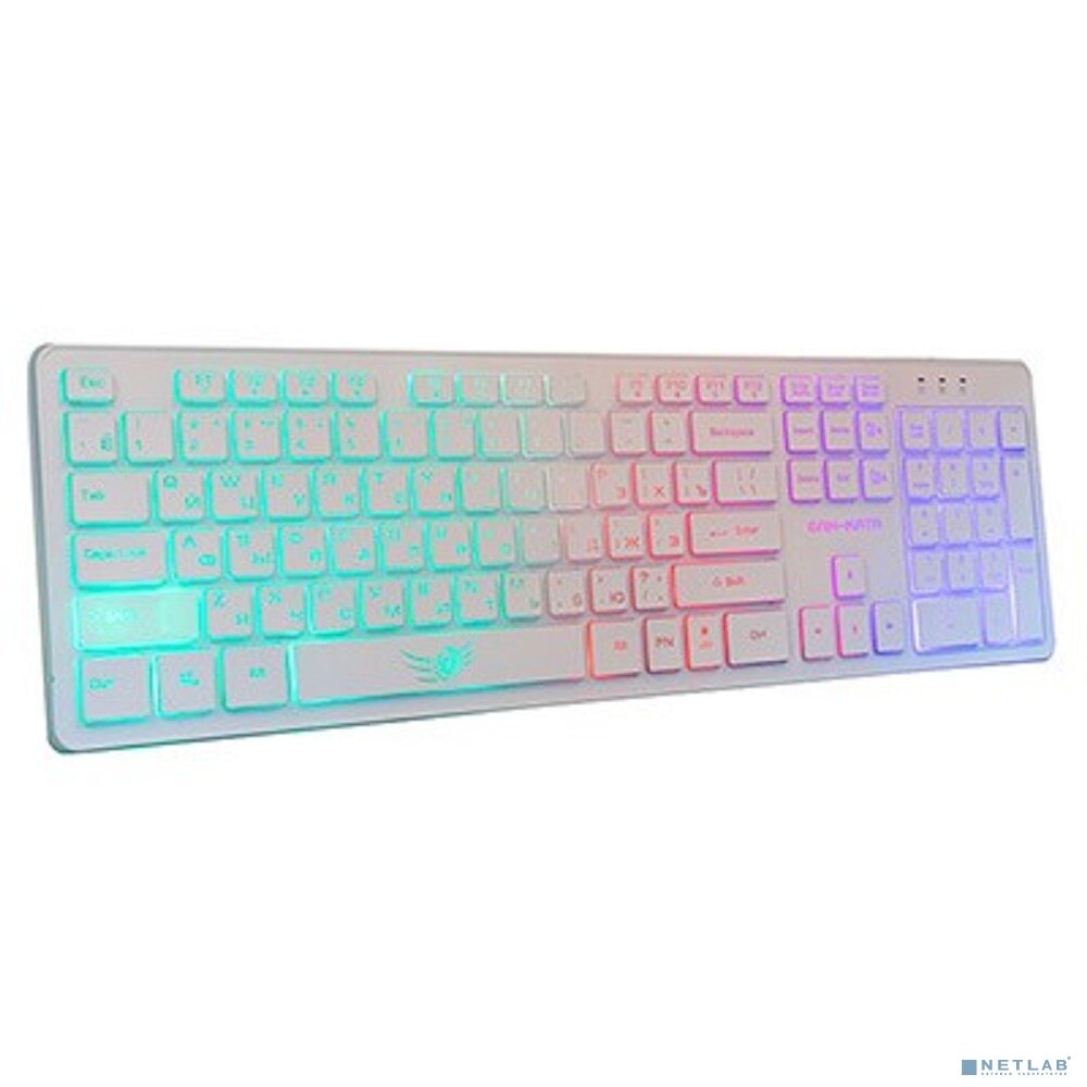 Dialog Gan-Kata Клавиатура KGK-17U WHITE - игровая с RGB-подсветкой, USB, белая