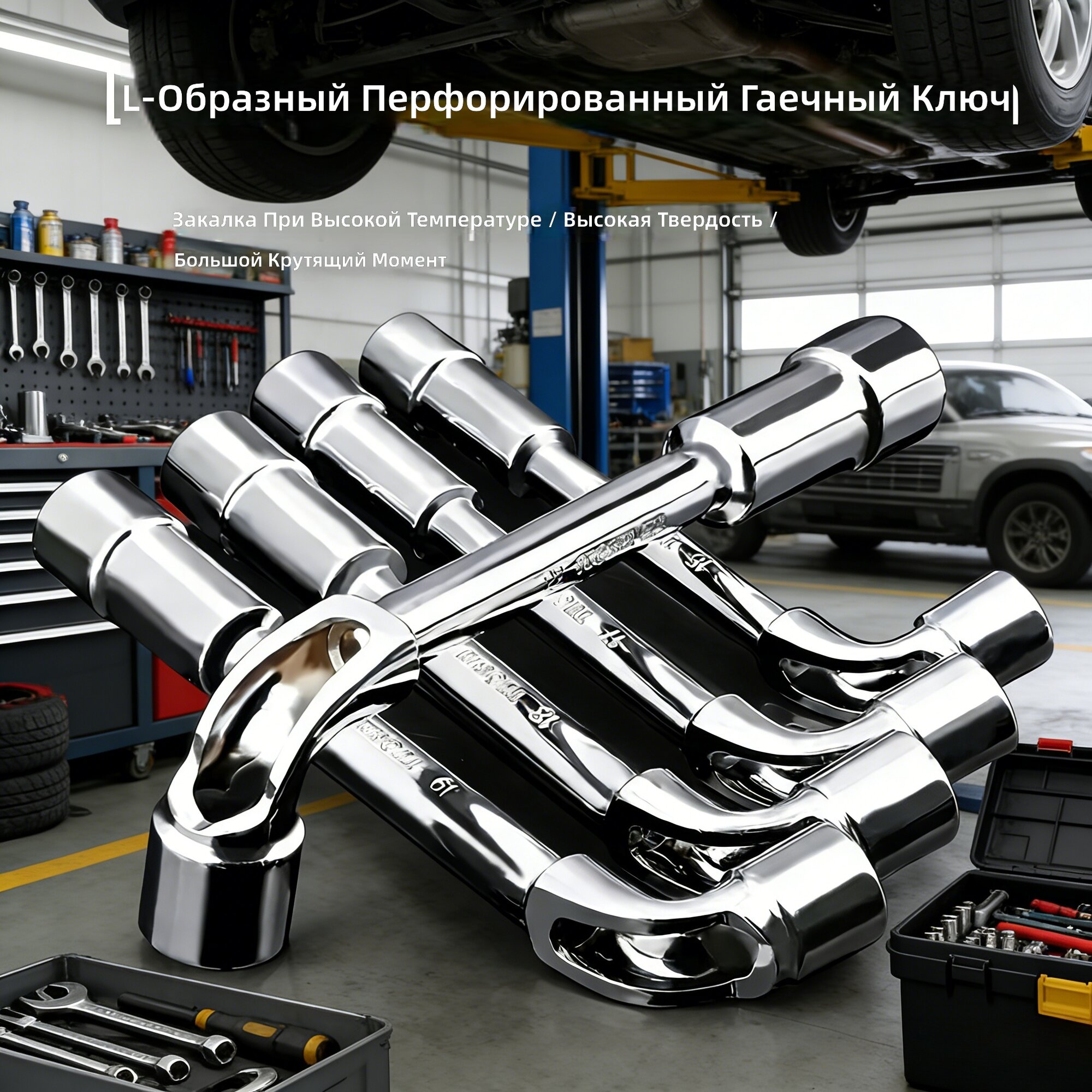 L-образный перфорированный шестигранный ключ для ремонта автомобилей, профессиональный инструмент для автосервиса
