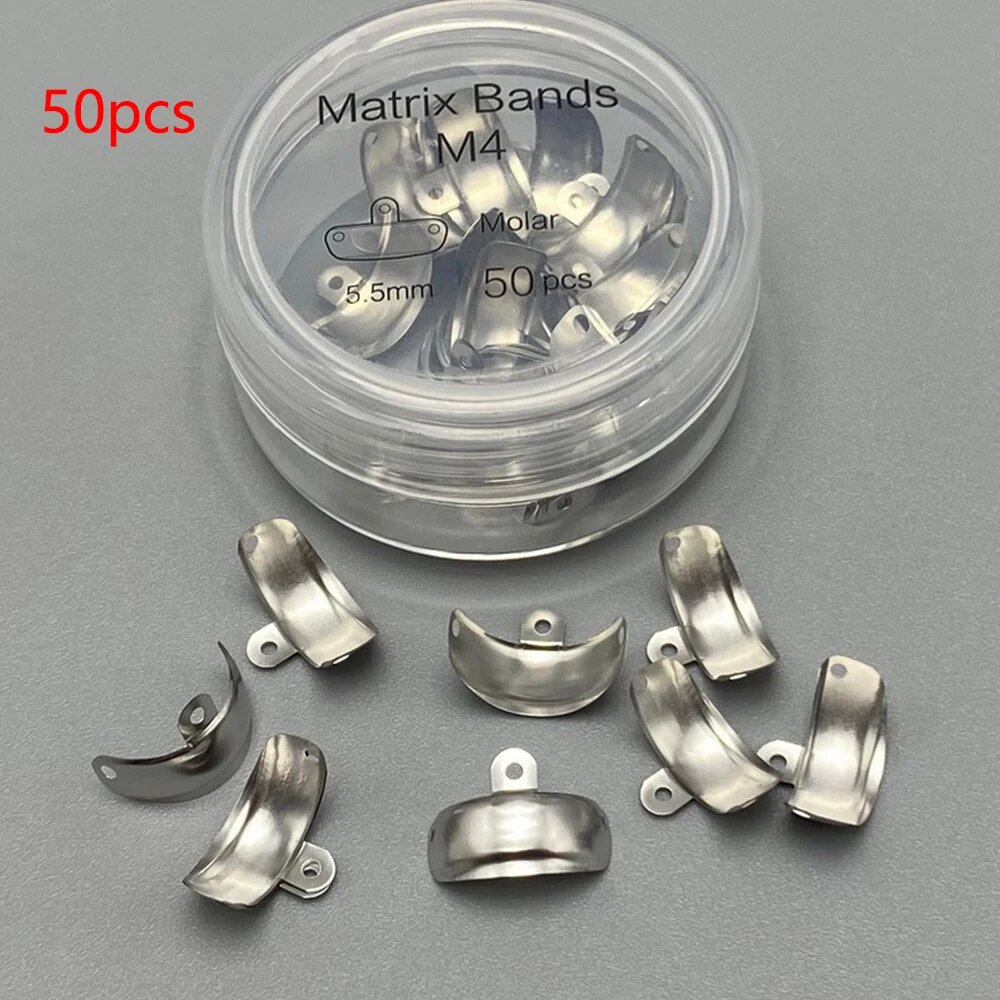 Стоматологические матричные ленты LYuen, никель-титановые зажимы 50PCs 5.5mm