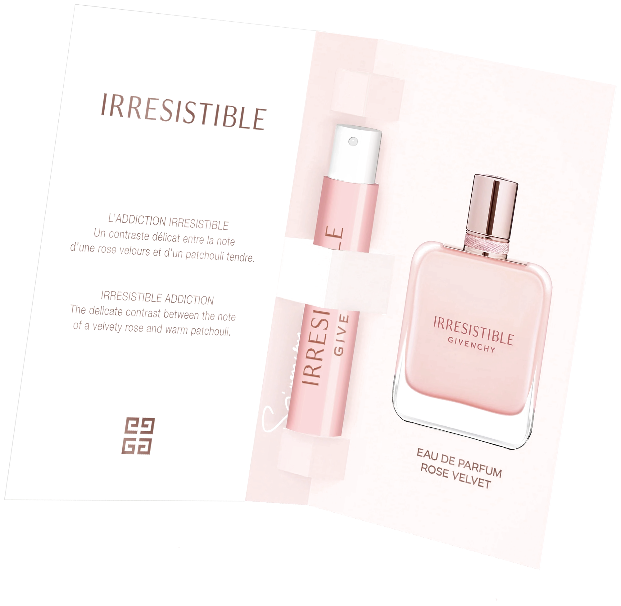 Живанши Иррезистибл Роза Вельвет пробник 1 мл - Givenchy Irresistible Rose Velvet для женщин