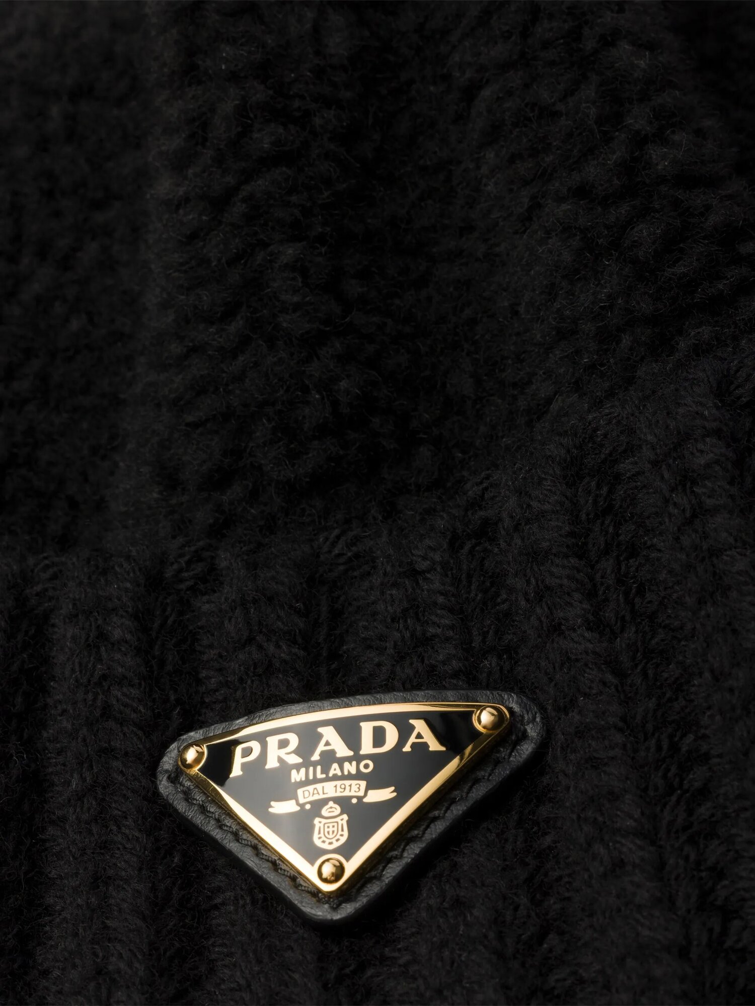 Шапка Prada Fleece and wool beanie для девочек, размер S — фото 1