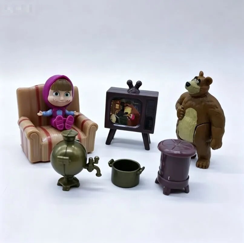 Мягкая игрушка Маша и Медведь фигурка подарок