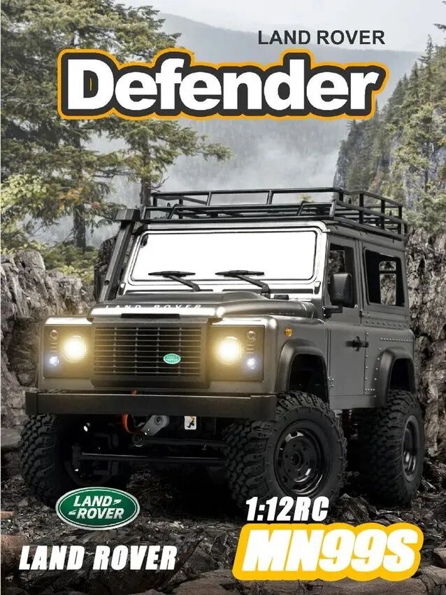 Радиоуправляемая машинка внедорожник ; Land Rover Defender D90 MN99S V2; Remo Hobby Щеточные двигатели ;4WD Off-Road ;1:12